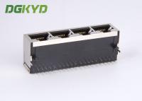 China 1000M 1×4 Four Port Transformer with 10-Pin RJ45 Connector for Network Bridge Applications - 1.57mm PCB Thickness for sale