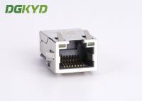 China SMT Sinking Below PCB RJ45 Network Jack with 1000BASE Integrated Magnetics for Gigabit Ethernet - 150V AC, 1.5A Rating for sale