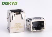 China SMT Sinking Below PCB RJ45 Network Jack with 1000BASE Integrated Magnetics for Gigabit Ethernet - 150V AC, 1.5A Rating for sale
