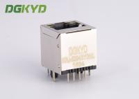 China Shielded RJ45 Modular Jack 16.65mm 180° Top Entry Without Transformer for Internet TV Box KRJ-5224SNL for sale