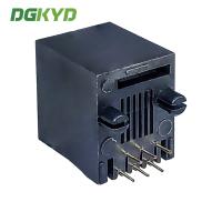 China RJ12 6P6C Earless Left Buckle Fully Plastic Ethernet Connector 1X1 DGKYD5222L1166IWA1DY4 for sale