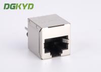 China Shielded Vertical 180 Degree Top Entry RJ45 LAN Jack 8P8C 1500Vrms RoHS for sale
