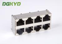 China Vertical Rj45 Jack 2X4 Top Entry E6588-A59124-L Rj45 Connector Without Magnetics for sale