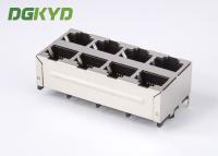 China Vertical Rj45 Jack 2X4 Top Entry E6588-A59124-L Rj45 Connector Without Magnetics for sale