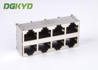 China Vertical Rj45 Jack 2X4 Top Entry E6588-A59124-L Rj45 Connector Without Magnetics for sale