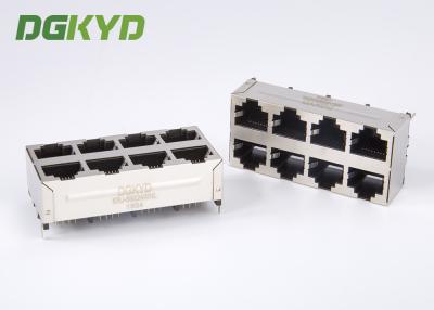 China Vertical Rj45 Jack 2X4 Top Entry E6588-A59124-L Rj45 Connector Without Magnetics for sale