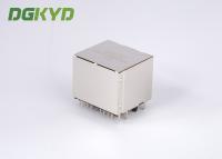 China KRJ-5921S8P8C2X2NL Shielded Ethernet RJ45 Jack Connector - 8 Position Stacked 2x2 Cat5 with UL94V-0 Rating for sale