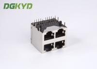 China KRJ-5921S8P8C2X2NL Shielded Ethernet RJ45 Jack Connector - 8 Position Stacked 2x2 Cat5 with UL94V-0 Rating for sale