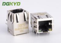 China KRJ-5921S11GYZENL PCB Mount Single Port RJ45 Connector 21.05mm Length 10/100/1000 BASE-T Speed for sale