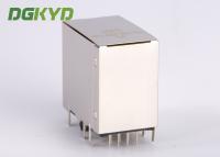China Shielded RJ45 Connector 8 Pin Modular Jack 2x1 Offset Stack Jack Cat5 KRJ-5921S21NL for sale