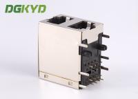 China Shielded RJ45 Connector 8 Pin Modular Jack 2x1 Offset Stack Jack Cat5 KRJ-5921S21NL for sale
