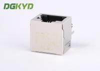 China DGKYD -56SWDNL RJ45 Shielded Connector - 10/100/1000 BASE-T Single Port Modular Jack with 15.3mm Length for sale