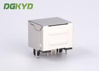 China DGKYD -56SWDNL RJ45 Shielded Connector - 10/100/1000 BASE-T Single Port Modular Jack with 15.3mm Length for sale