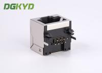 China DGKYD -56SWDNL RJ45 Shielded Connector - 10/100/1000 BASE-T Single Port Modular Jack with 15.3mm Length for sale