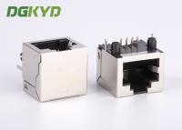 China DGKYD -56SWDNL RJ45 Shielded Connector - 10/100/1000 BASE-T Single Port Modular Jack with 15.3mm Length for sale