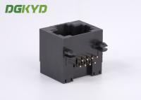 China DGKYD-56WDNL Right Angle RJ45 Single Port Connector 10/100/1000 BASE-T with 15.3mm Length and -40℃ to +85℃ Operating Temperature for sale