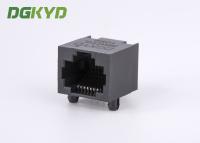 China DGKYD-56WDNL Right Angle RJ45 Single Port Connector 10/100/1000 BASE-T with 15.3mm Length and -40℃ to +85℃ Operating Temperature for sale
