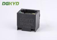 China DGKYD-56YGZNL Unshielded Ethernet Connector RJ45 Single Port with LED 15.3mm Length -40℃ to +85℃ Operating Temperature for sale
