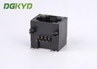China DGKYD-56YGZNL Unshielded Ethernet Connector RJ45 Single Port with LED 15.3mm Length -40℃ to +85℃ Operating Temperature for sale
