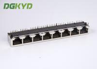 China KRJ-56B8P8C1X8NL 8 Position RJ45 Modular Connector 1x8 Port Shielded for sale