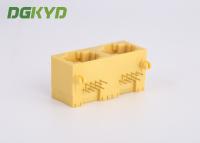 China DGKYD KRJ-56S1X2WDWKNL Side Entry 2 Port RJ45 Unshielded Network Jack 10/100/1000 BASE-TX for sale