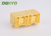 China DGKYD KRJ-56S1X2WDWKNL Side Entry 2 Port RJ45 Unshielded Network Jack 10/100/1000 BASE-TX for sale