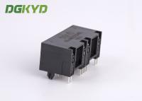 China KRJ-56S1X2YGWKNL Tab Up 2 Port Gigabit RJ45 Ethernet Jack Shielded for UTP CAT5e CAT6 for sale