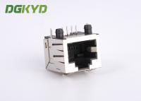 China Shielded RJ45 Single Port Connector 10/100/1000 Base-TX Through Hole 8P8C for sale