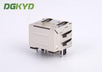 China Shielded RJ45 Single Port Connector 10/100/1000 Base-TX Through Hole 8P8C for sale