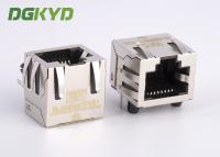 China Shielded RJ45 Single Port Connector 10/100/1000 Base-TX Through Hole 8P8C for sale
