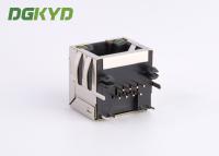 China KRJ-56S8P8C1X1YGENL Metal Shielded RJ45 Jack Connector 8-Position 15.7mm Without Transformer for sale
