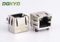China KRJ-56S8P8C1X1YGENL Metal Shielded RJ45 Jack Connector 8-Position 15.7mm Without Transformer for sale