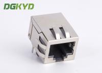 China 100Mb 8P8C RJ45 Female Network Connector with 0.35mm Gold Contacts and -40°C to +85°C Temperature Range for sale