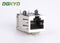 China 100Mb 8P8C RJ45 Female Network Connector with 0.35mm Gold Contacts and -40°C to +85°C Temperature Range for sale