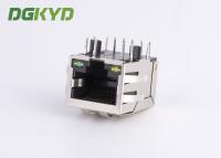 China Shielded Cat6 RJ45 Connector with EMI Fingers - 8 Contacts, -40°C to +85°C Temperature Range, RoHS Compliant for sale