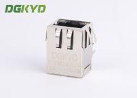 China Shielded Cat6 RJ45 Connector with EMI Fingers - 8 Contacts, -40°C to +85°C Temperature Range, RoHS Compliant for sale