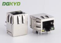 China Shielded Cat6 RJ45 Connector with EMI Fingers - 8 Contacts, -40°C to +85°C Temperature Range, RoHS Compliant for sale