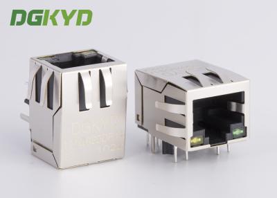 China Shielded Cat6 RJ45 Connector with EMI Fingers - 8 Contacts, -40°C to +85°C Temperature Range, RoHS Compliant for sale
