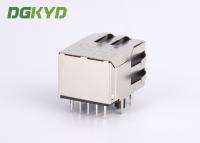 China 100 BASE CAT5 POE+ RJ45 Connector with Magnetics - 8 Contacts, -40°C to +85°C Temperature Range, PCB Mount for sale