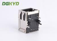 China 100 BASE CAT5 POE+ RJ45 Connector with Magnetics - 8 Contacts, -40°C to +85°C Temperature Range, PCB Mount for sale