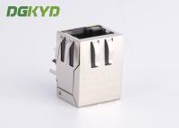 China 100 BASE CAT5 POE+ RJ45 Connector with Magnetics - 8 Contacts, -40°C to +85°C Temperature Range, PCB Mount for sale