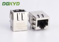 China 1000BASE Ethernet Cat6 RJ45 Modular Jack with 8 Contacts and PBT Black Housing for Network Applications for sale