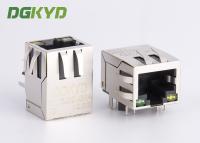 China 1 Port RJ45 Connector with Integrated Magnetics 1000Base-T Gigabit Ethernet Jack for sale