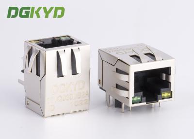 China 1 Port RJ45 Connector with Integrated Magnetics 1000Base-T Gigabit Ethernet Jack for sale