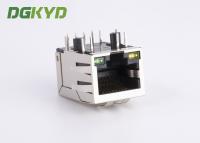 China Gigabit RJ45 Female Connector with Magnetics 1000Mbps Ethernet Jack -40°C to 85°C Operating Temperature for sale
