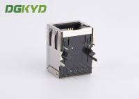 China Gigabit RJ45 Female Connector with Magnetics 1000Mbps Ethernet Jack -40°C to 85°C Operating Temperature for sale