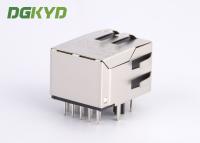 China Gigabit RJ45 Female Connector with Magnetics 1000Mbps Ethernet Jack -40°C to 85°C Operating Temperature for sale