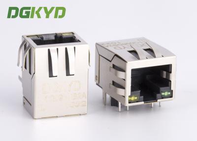 China Gigabit RJ45 Female Connector with Magnetics 1000Mbps Ethernet Jack -40°C to 85°C Operating Temperature for sale