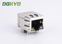 China KRJ-003YGZNL Shielded Cat5 RJ45 Ethernet Connector with Transformer and Y/G LED - 8 Position 10/100 BASE-T for sale