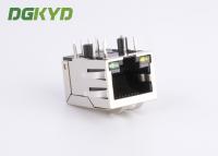 China KRJ-003YGZNL Shielded Cat5 RJ45 Ethernet Connector with Transformer and Y/G LED - 8 Position 10/100 BASE-T for sale